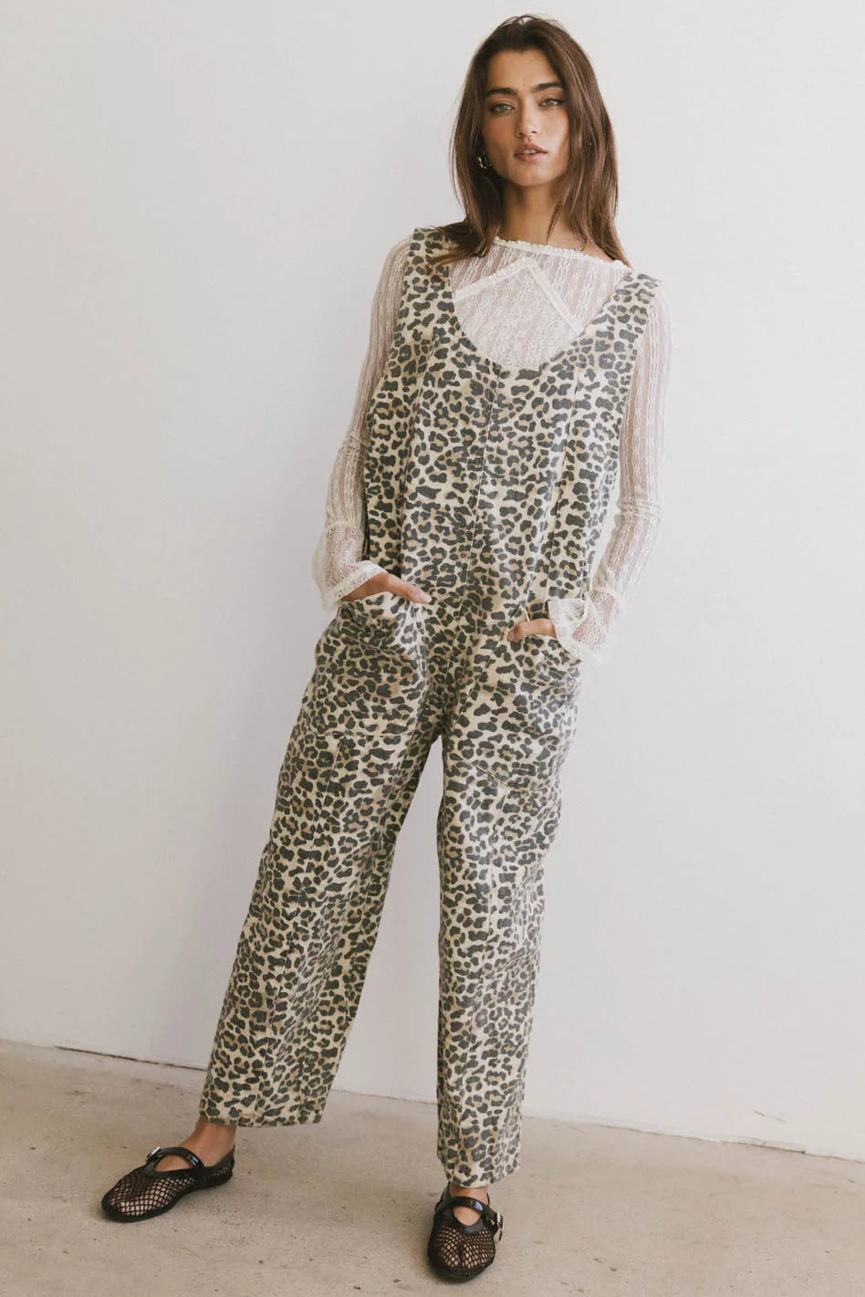 Ziggy Leopard Overalls - FINAL SALE