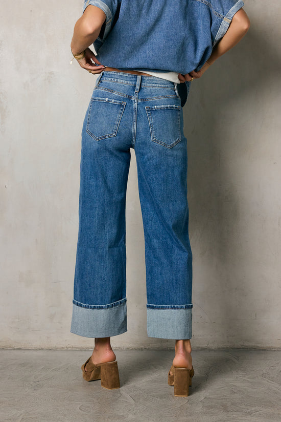 Fenna Cuffed Wide Leg Jeans | böhme