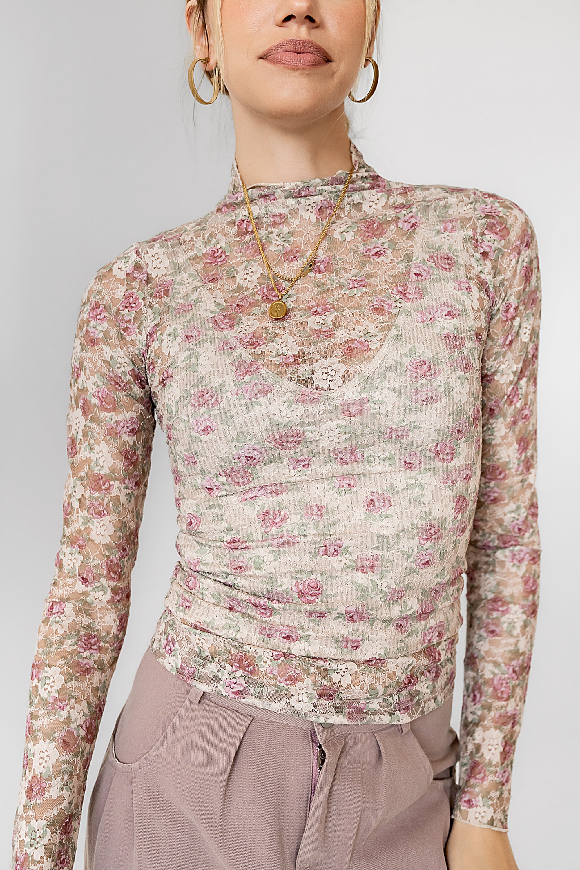 Renne Floral Lace Top | böhme