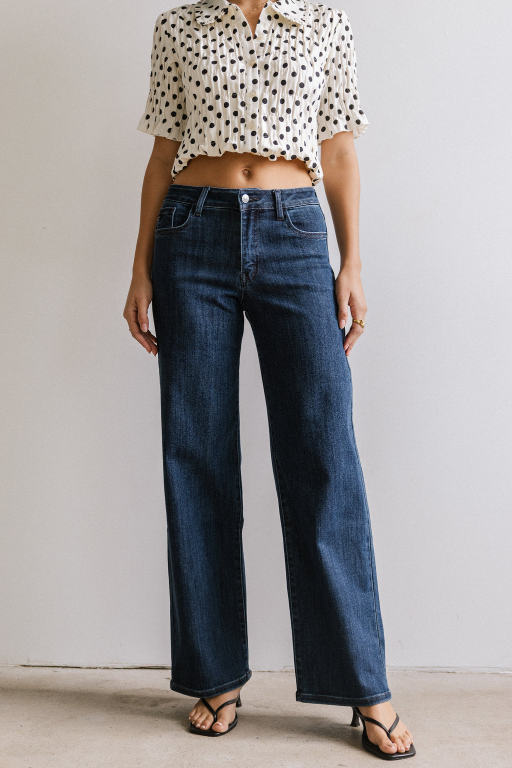 Terry Wide Leg Jeans