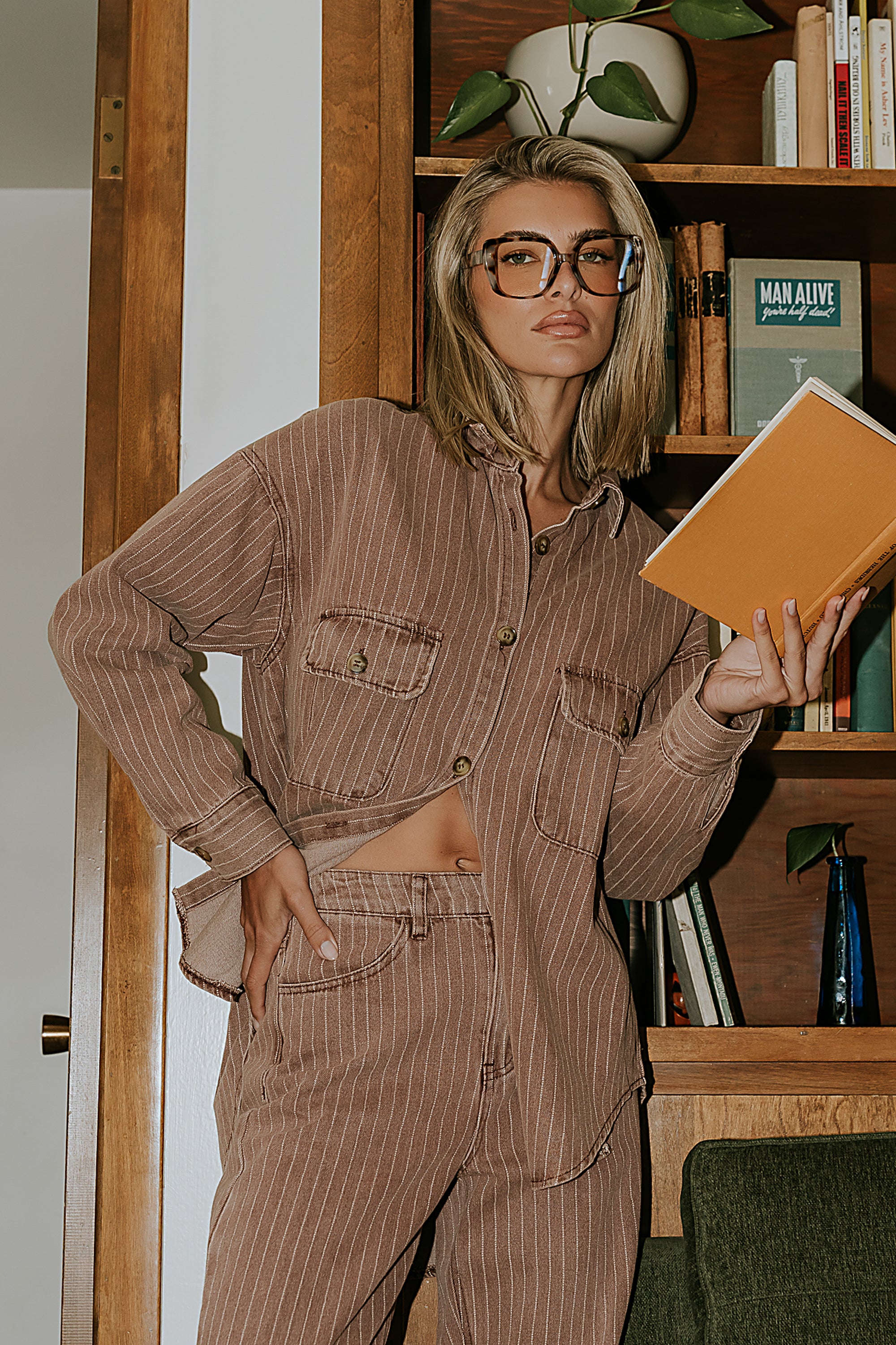 Shaylee Striped Button Up - FINAL SALE