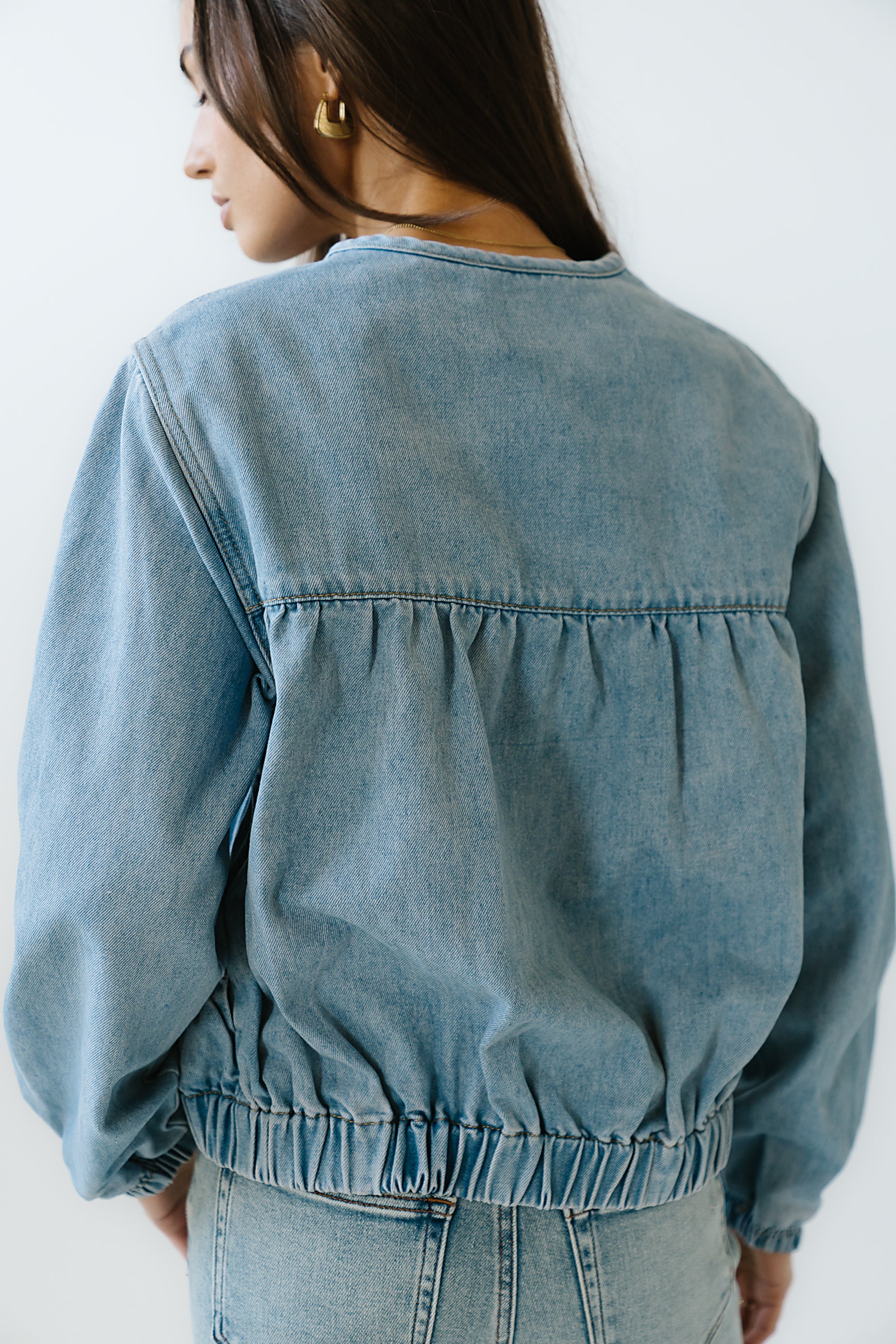Juney Cinched Denim Jacket