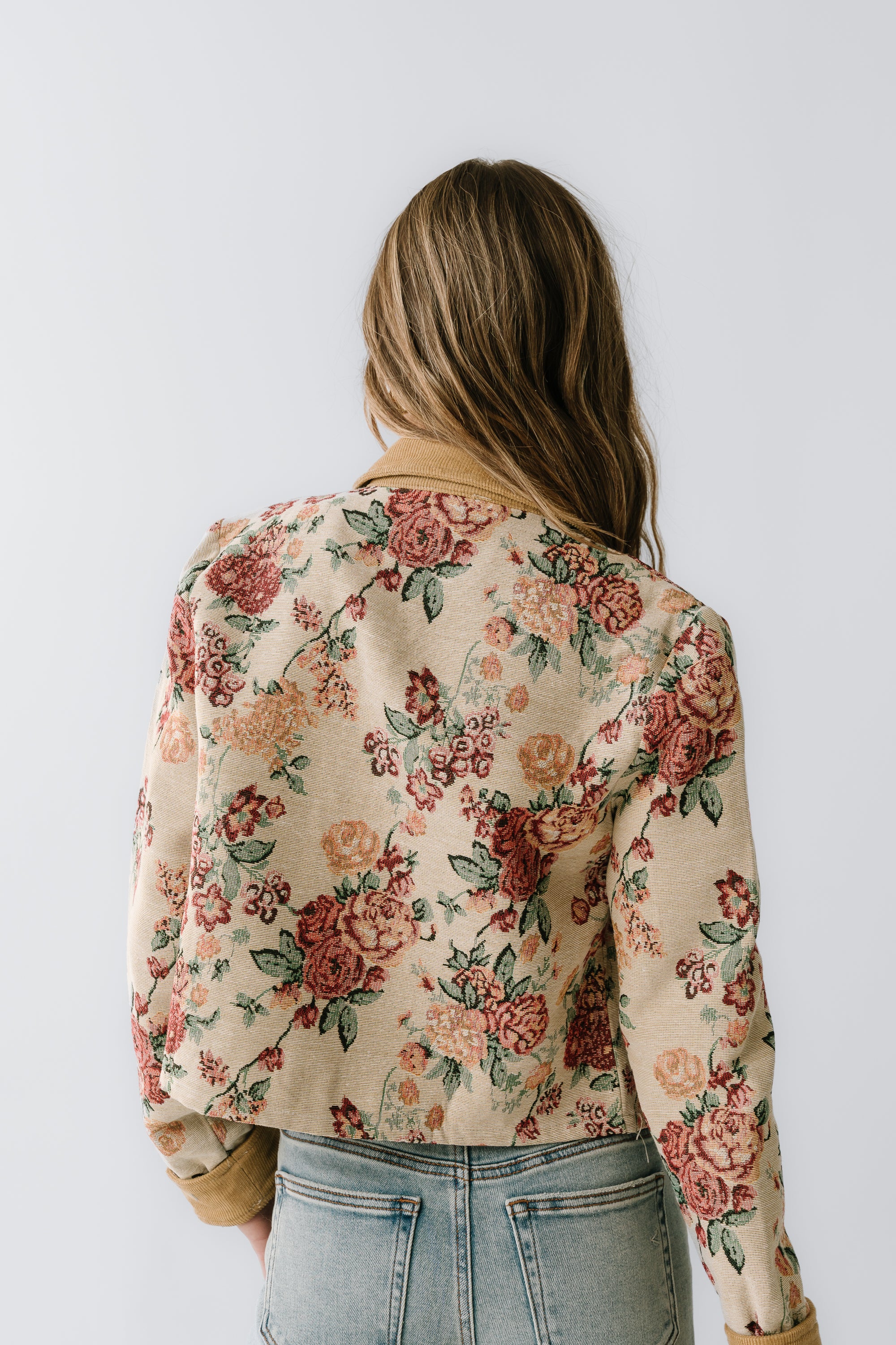 Joanna Floral Cropped Jacket