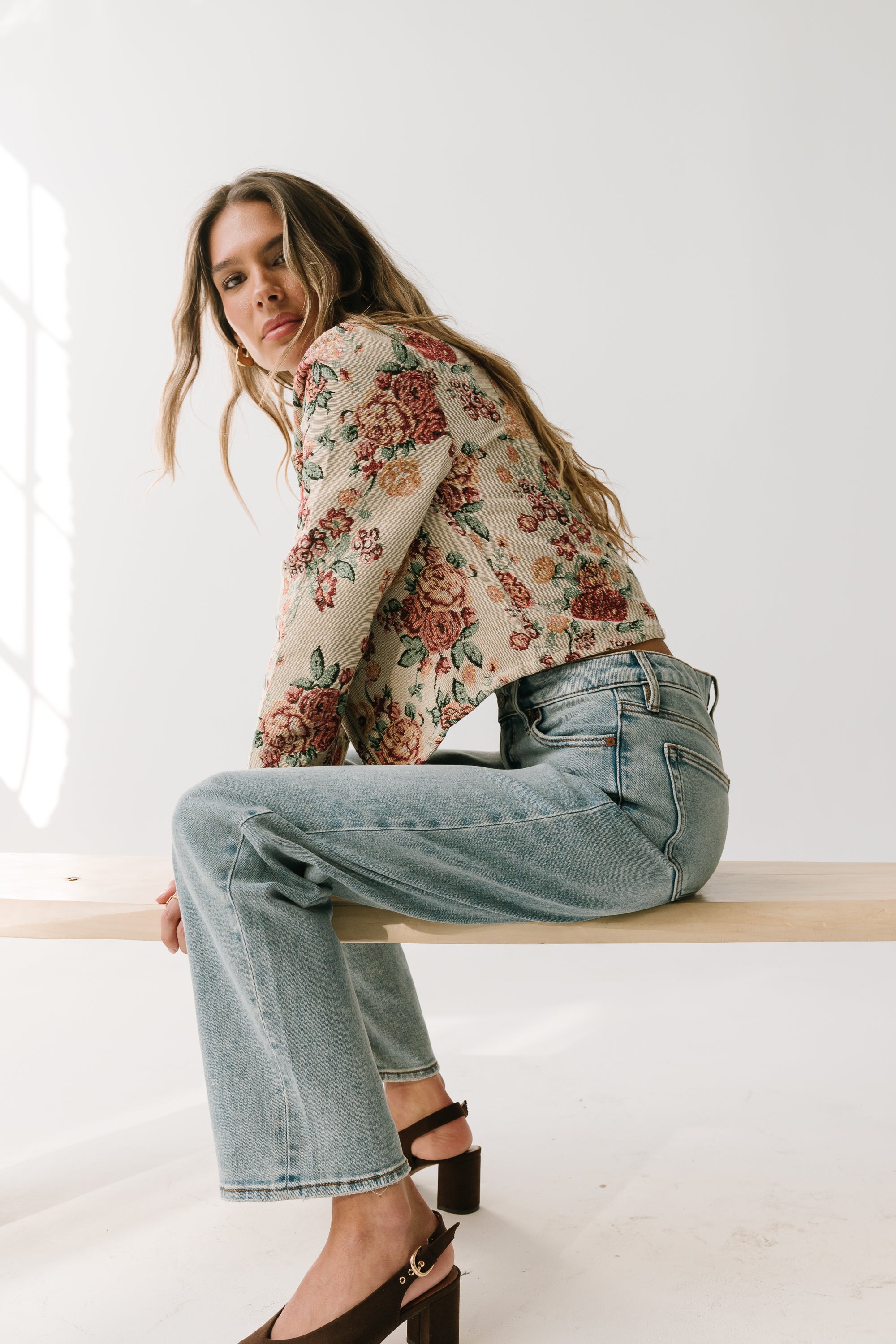 Joanna Floral Cropped Jacket - FINAL SALE