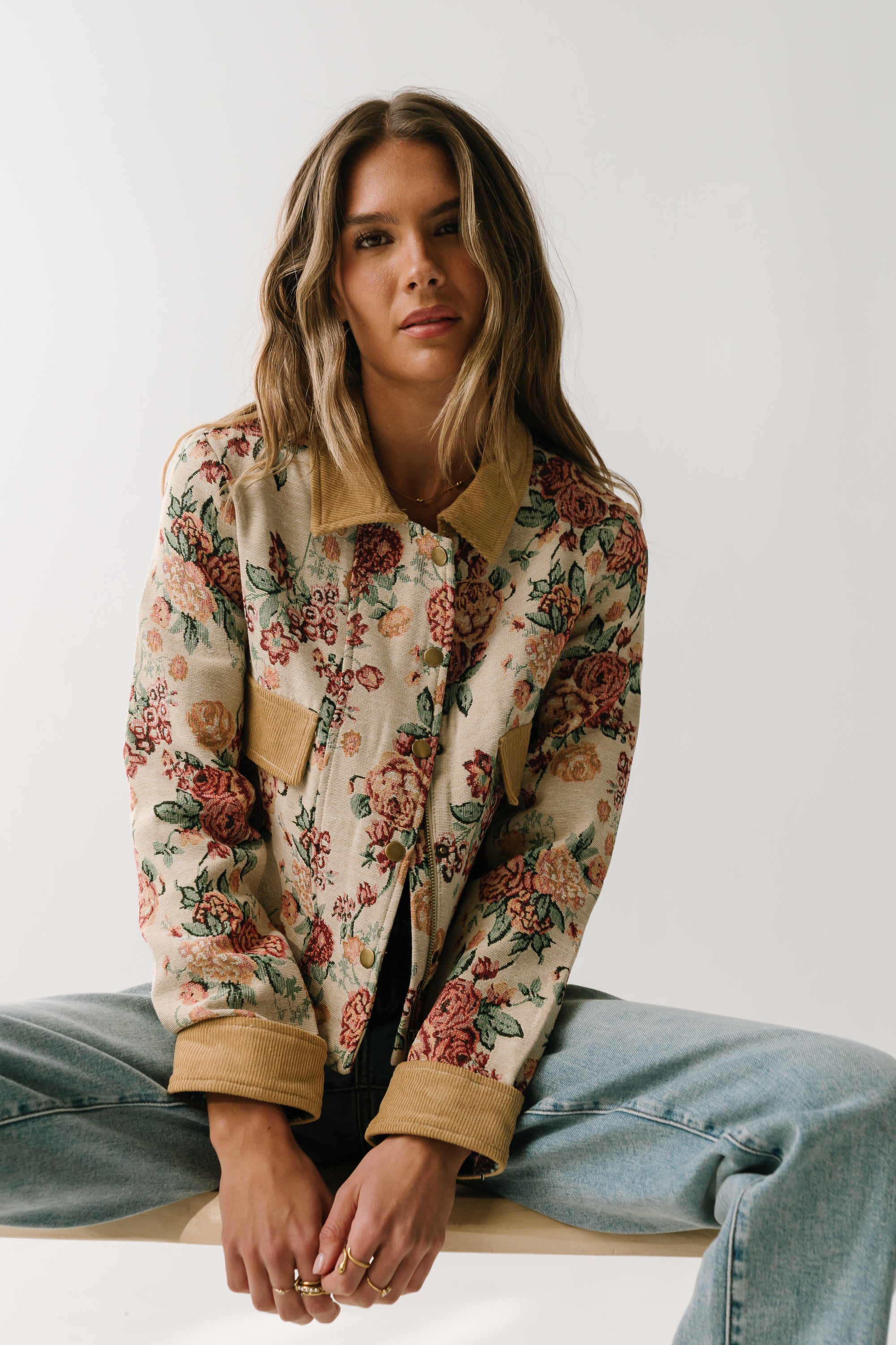 Joanna Floral Cropped Jacket - FINAL SALE