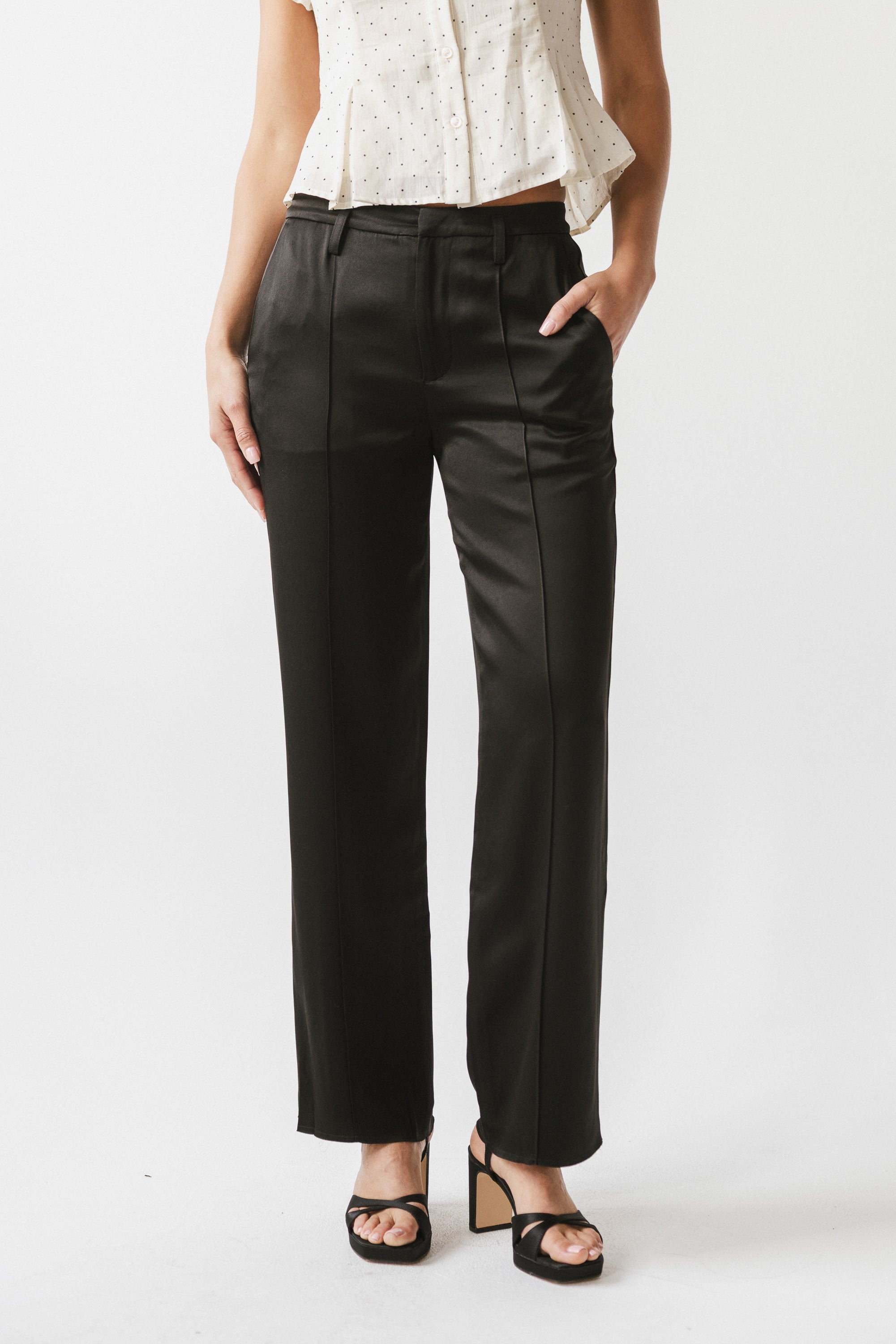 Camile Tapered Trouser in Black