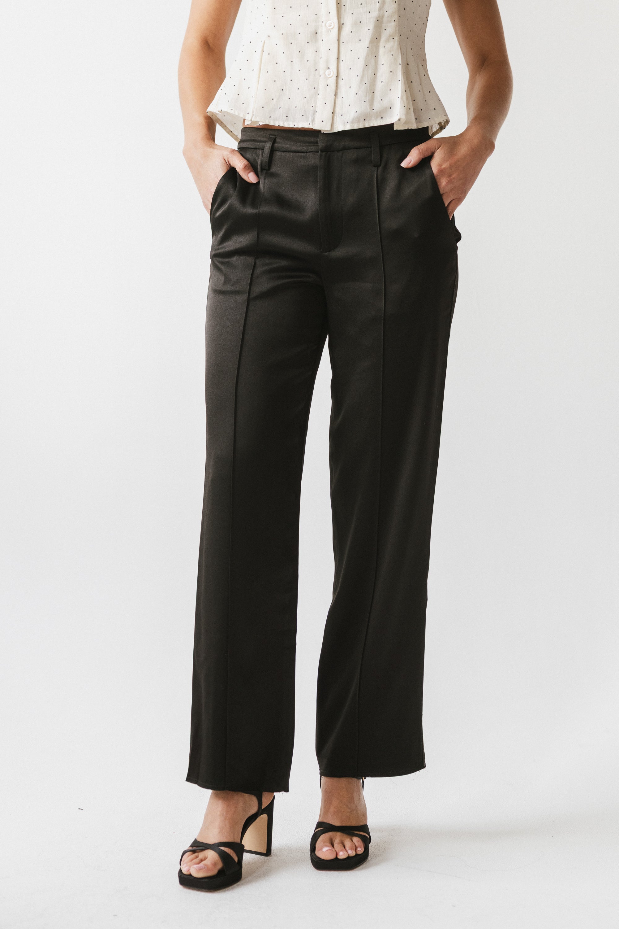 Camile Tapered Trouser in Black