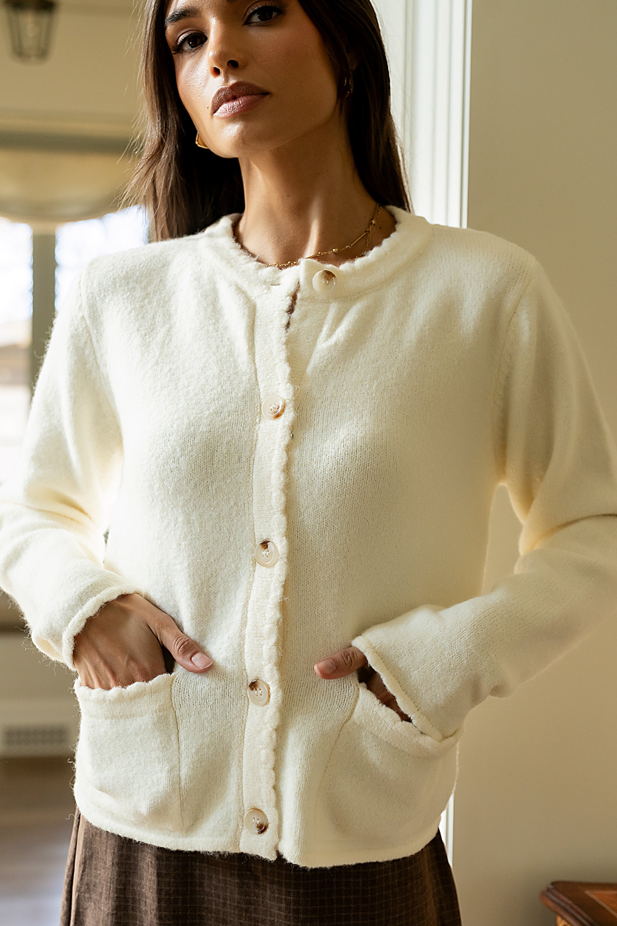 Brittany Button Up Sweater - FINAL SALE