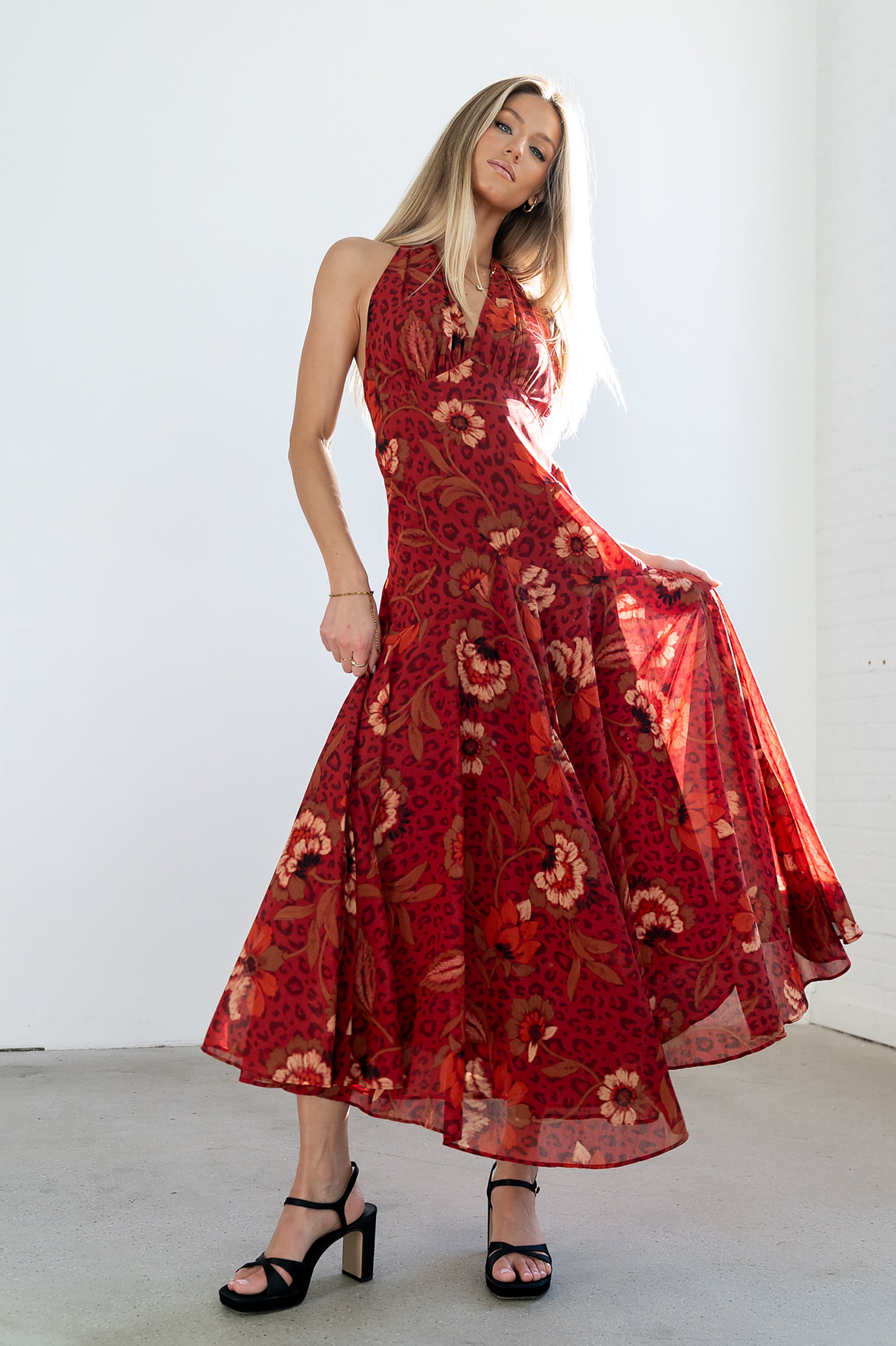 Tracey Halter Maxi Dress