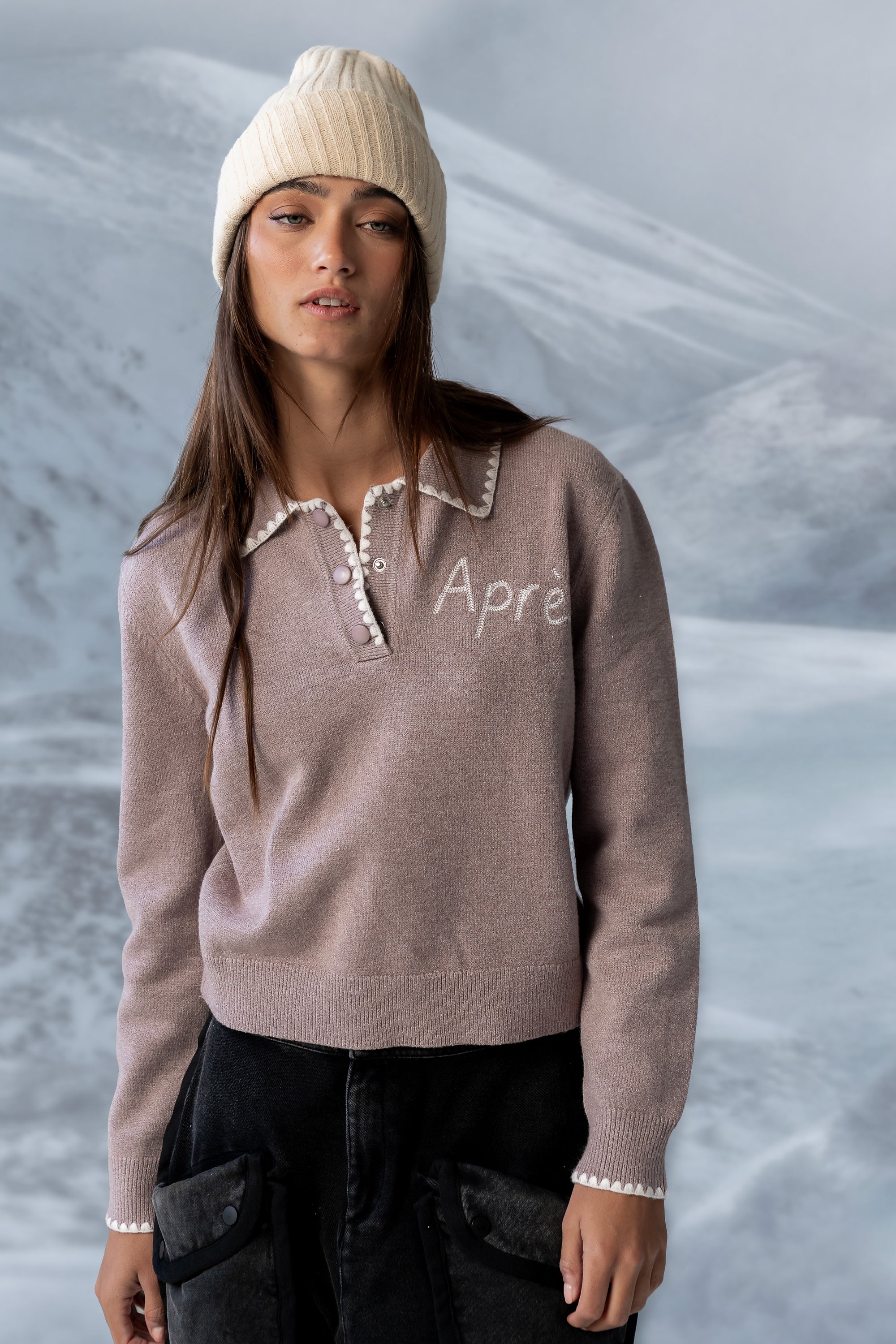 Apres Knit Sweater in Oatmeal - FINAL SALE