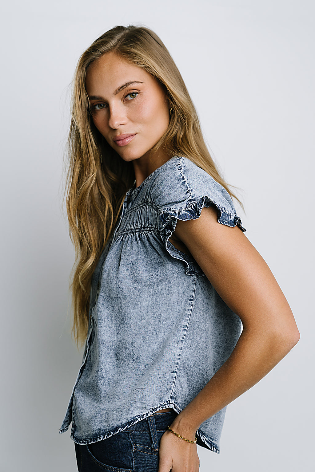 Brecklyn Denim Button Up - FINAL SALE